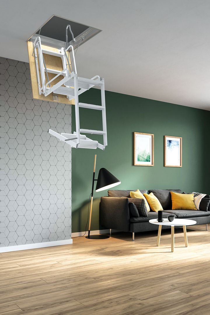 Conheça a Escada Retrátil da ODEM recolhível em peças