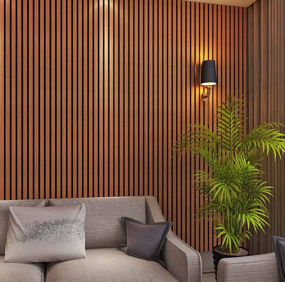 Painel ripado de parede: como pode integrar iluminação?